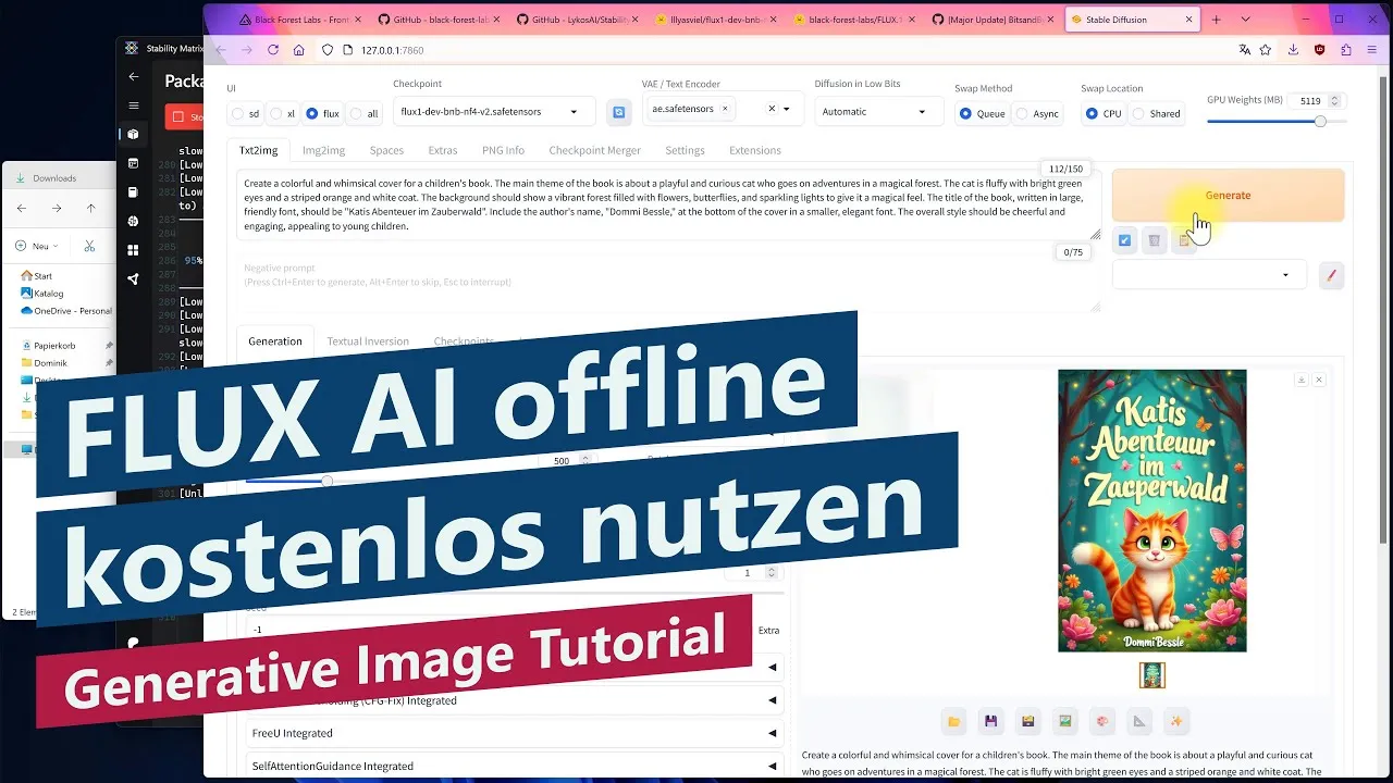 FLUX AI: Lokal installieren, kostenfrei nutzen (ohne ComfyUI ...