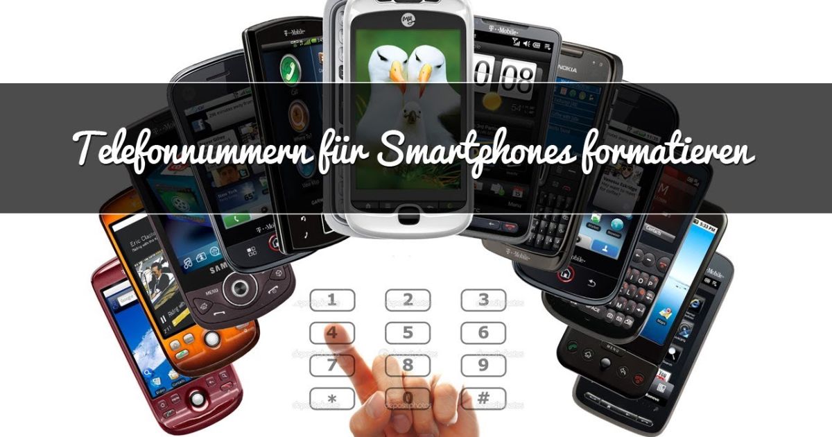 Telefonnummern auf Websites für Smartphones formatieren/optimieren