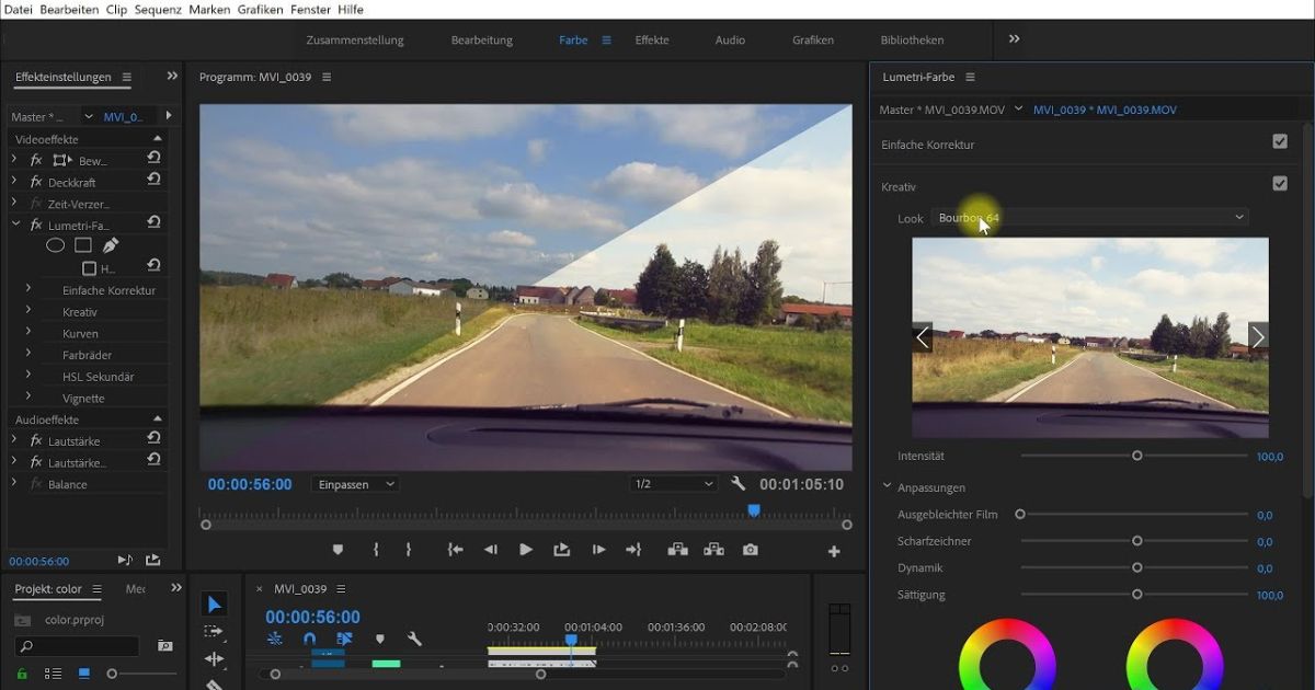Farbkorrektur (Color Correction) und Farbanpassung (Color Grading ...