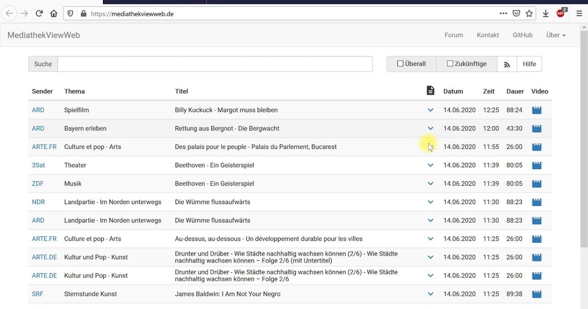 Video-Download aus den Mediatheken (ARD, ZDF usw.) ohne zusätzliche Software – Anleitung, Tutorial