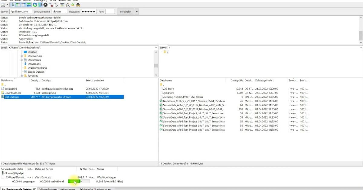 Per FTP mit Server verbinden und Daten auf Webspace hochladen – FileZilla-Tutorial