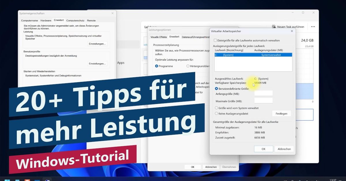 Windows schneller machen und Probleme beheben – Windows 11 Tutorial