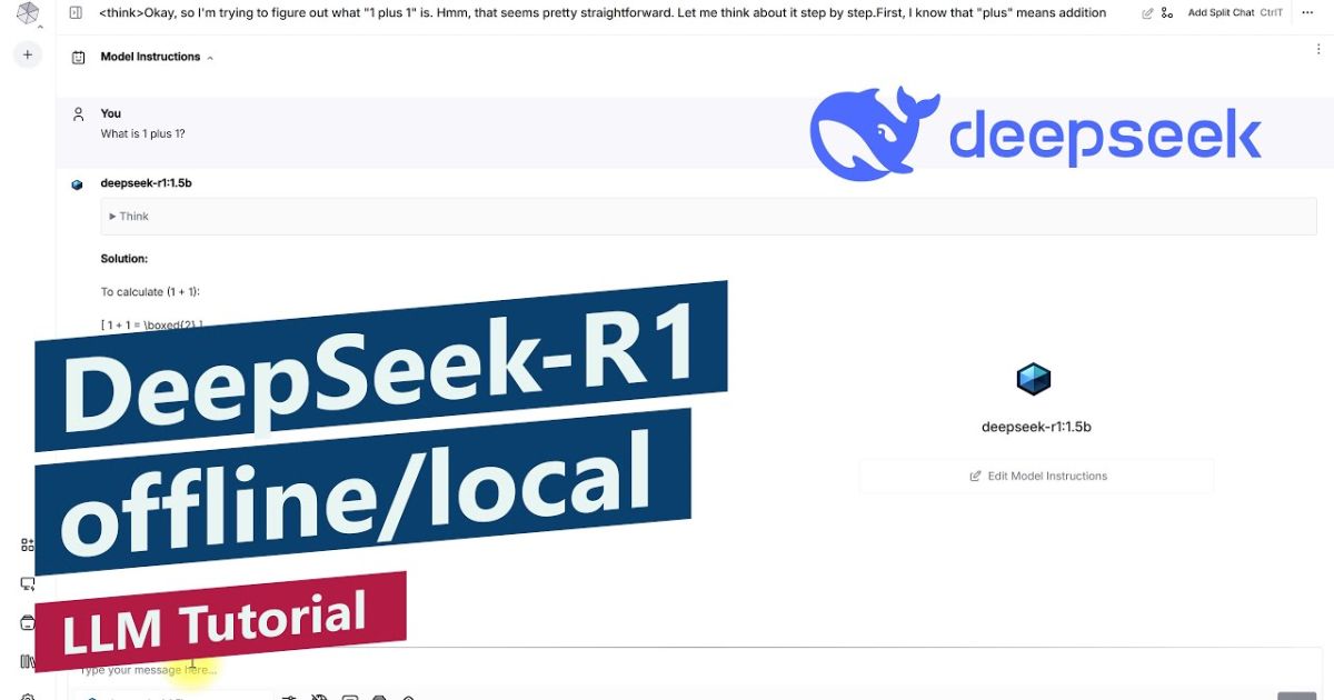 DeepSeek-R1 offline und kostenlos nutzen – LLM lokal installieren ...