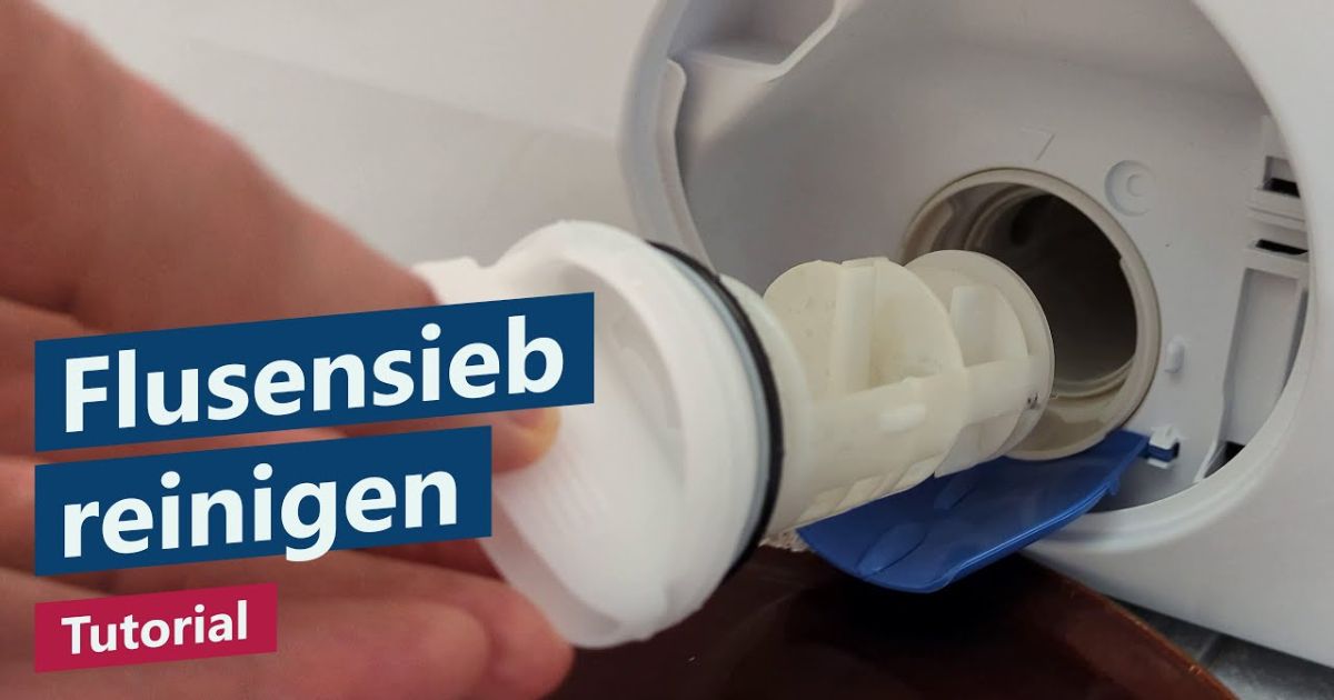 Flusensieb reinigen – Waschmaschine pumpt nicht ab oder stinkt ...