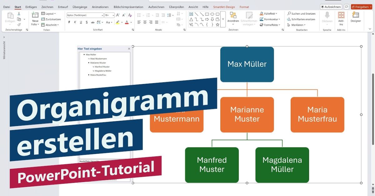 Organigramm erstellen – PowerPoint-Tutorial